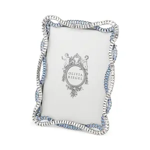 OLIVIA RIEGEL Cydney Frame, 5 X 7 - Silver/blue