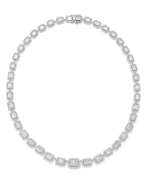 Bloomingdale'S Diamond Mosaic Necklace