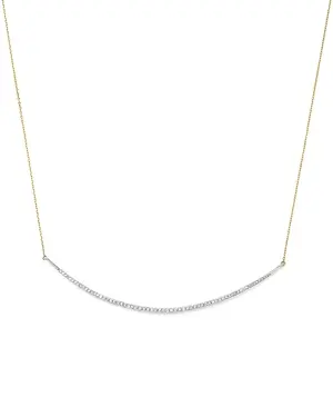 Adina Reyter Diamond Curve Choker Necklace - Gold/silver