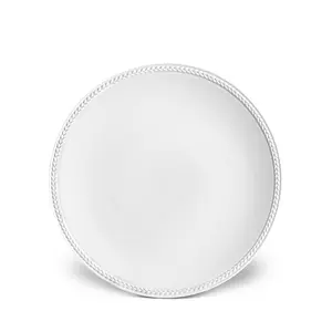 L'Objet Soie Tressee Dessert Plate - White