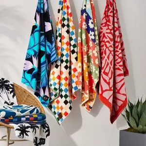SLOWTIDE Sundown Oversized Premium Woven Beach Towel