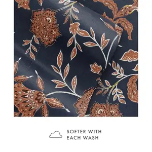 Rebecca Minkoff Jacobean Floral 3pc Cotton Quilt Set, Queen