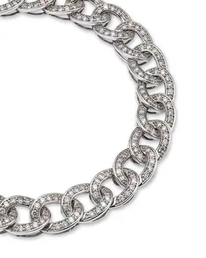 Bloomingdale'S Diamond Chain Link Bracelet In 14k Gold, 3.0 Tcw