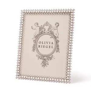 OLIVIA RIEGEL Crystal & Pearl Frame, 8 X 10 - Silver