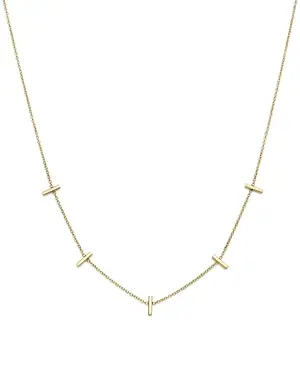 Zoe Chicco 14k Yellow Bar Necklace - Gold