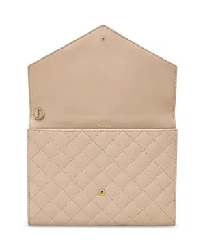 Saint Laurent Envelope Flap Pouch - Dark Beige