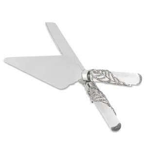 OLIVIA RIEGEL Mora Dessert Serving Set - Silver
