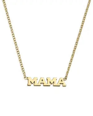 Zoe Chicco 14k Yellow Mama Necklace - Gold