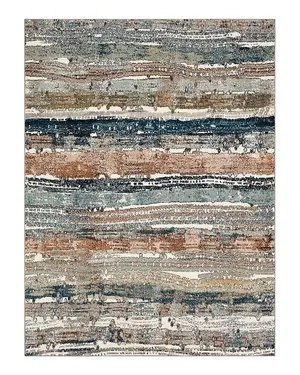 KARASTAN Epiphany Colorful Waves Area Rug, 5'3 X 7'10 - Robin's Egg