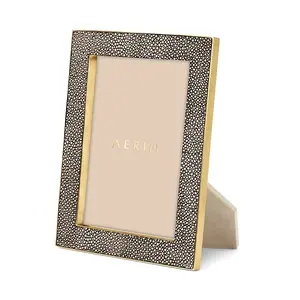 Aerin Classic Shagreen Frame, 5 X 7 - Chocolate