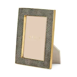 Aerin Classic Shagreen Frame, 4 X 6 - Chocolate
