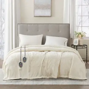 BEAUTYREST Plush Heated Blanket, Twin