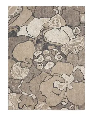 STACY GARCIA Rendition Crescendo Area Rug, 5'3 X 7'10 - Ivory
