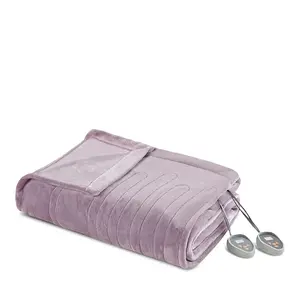 BEAUTYREST Plush Heated Blanket, Queen - Lavender
