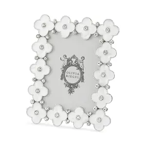 OLIVIA RIEGEL Enamel Clover 2.5 X 3.5 Frame - White