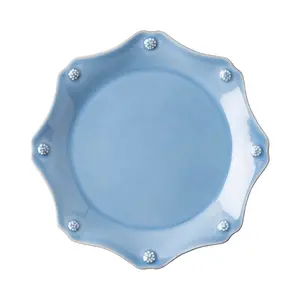 JULISKA Berry & Thread Scallop Dessert/salad Plate - Chambray