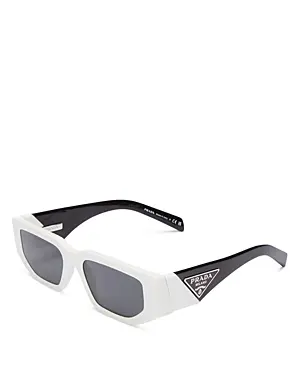 Prada Prada Symbole Rectangle Sunglasses Bone