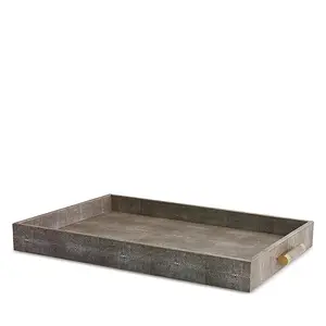 Aerin Classic Shagreen Butler Tray - Chocolate