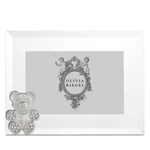 OLIVIA RIEGEL Teddy Bear 4 X 6 Picture Frame - Silver