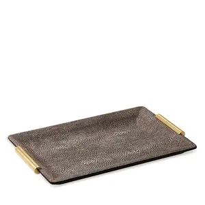 Aerin Shagreen Small Vanity Tray - Chocolate