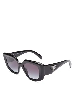 Prada Symbole Geometric Sunglasses, 50mm - Black/purple Gradient