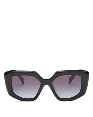 Prada Symbole Geometric Sunglasses, 50mm - Black/purple Gradient
