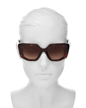 Prada Symbole Geometric Sunglasses - Tortoise
