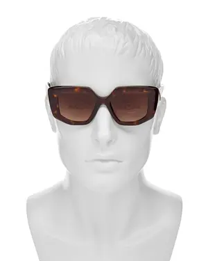 Prada Symbole Geometric Sunglasses - Tortoise