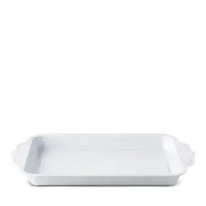 JULISKA Berry & Thread Melamine 24 Handled Tray - Whitewash