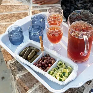 JULISKA Berry & Thread Melamine 24 Handled Tray