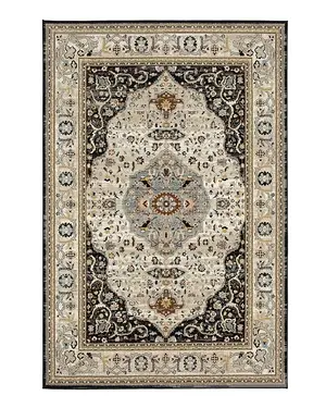 KARASTAN Zephyr Chronos Area Rug, 5'3 X 7'10 - Black