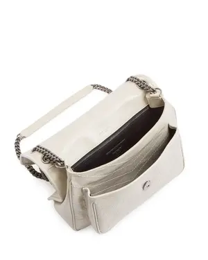 Saint Laurent Niki Shoulder Bag - White/silver