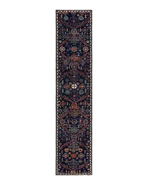 Bloomingdale'S Serapi M1982 Runner Area Rug, 2'7 X 11'8 - Blue