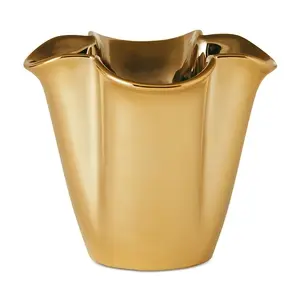 Aerin Gilded Clover Small Vase - Gold