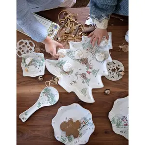 JULISKA Berry & Thread North Pole Dessert/salad Plate Assorted Set/4
