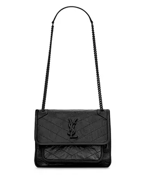 Saint Laurent Niki Shoulder Bag - Black