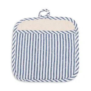 KAF HOME Striped Pot Holder Blue