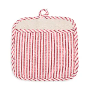 KAF HOME Striped Pot Holder - Red