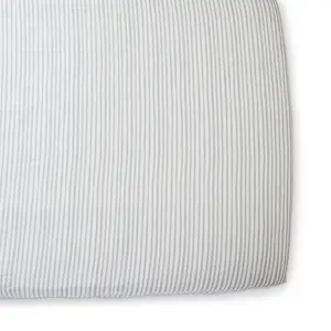 PEHR Stripes Away Crib Sheet - Pebble
