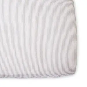 PEHR Stripes Away Crib Sheet Petal
