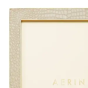 Aerin Classic Croc Leather Frame, 8 X 10