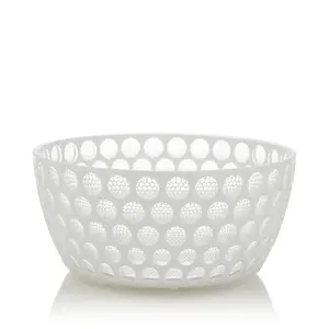 MARIO LUCA GIUSTI Acrylic Lente Salad Bowl - White