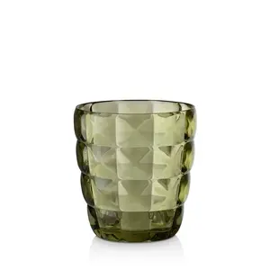MARIO LUCA GIUSTI Acrylic Diamante Tumbler Green
