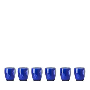 MARIO LUCA GIUSTI Acrylic Fisheye Acrylic Tumbler, Set Of 6 Blue