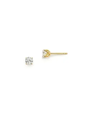 Bloomingdale'S Diamond Tulip Stud Earrings - White/gold