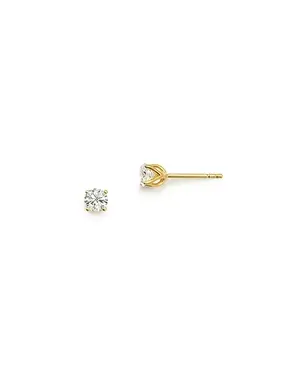 Bloomingdale'S Diamond Tulip Stud Earrings - White/gold