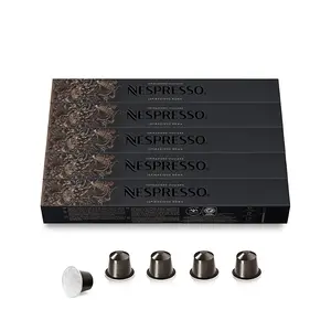 NESPRESSO Capsules Originalline, Roma, Medium Roast Espresso Coffee, 50-count Espresso Pods - No Color