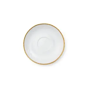 ANNA WEATHERLEY Simply Anna Gold Tea Saucer - White/gold