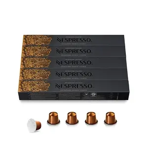 NESPRESSO Originalline Ispirazione Genova Livanto Medium Roast Espresso Coffee Capsules, 50 Count - No Color