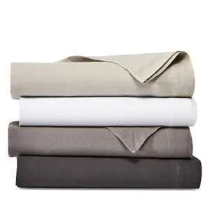 SOCIETY LIMONTA Rem Linen Flat Sheet, King/queen - Antracite